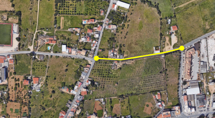 Corte de rua em Loulé - Algarve Marafado